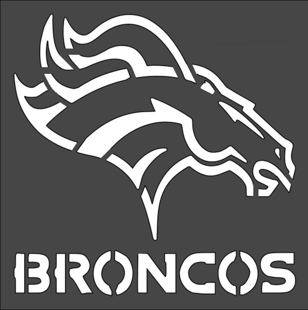 8x8 Clear Plastic Stencil Broncos 6mil-sa71 - Etsy