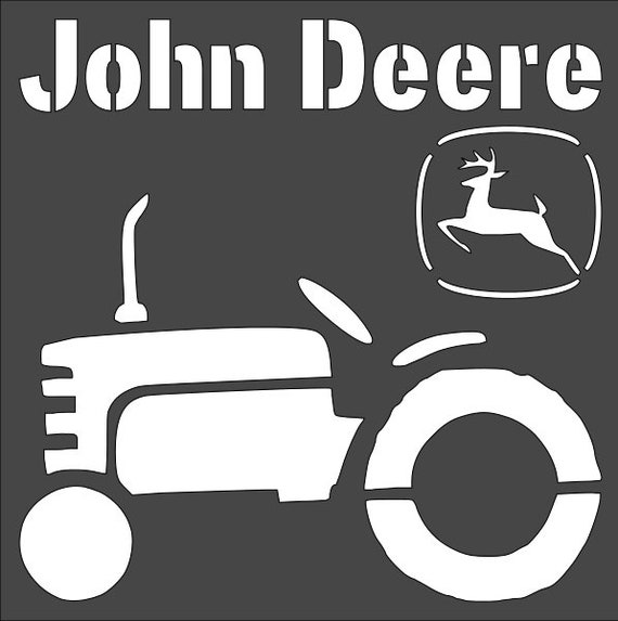 John Deere Tractor Stencil John Deere Stencil Etsy Nederland
