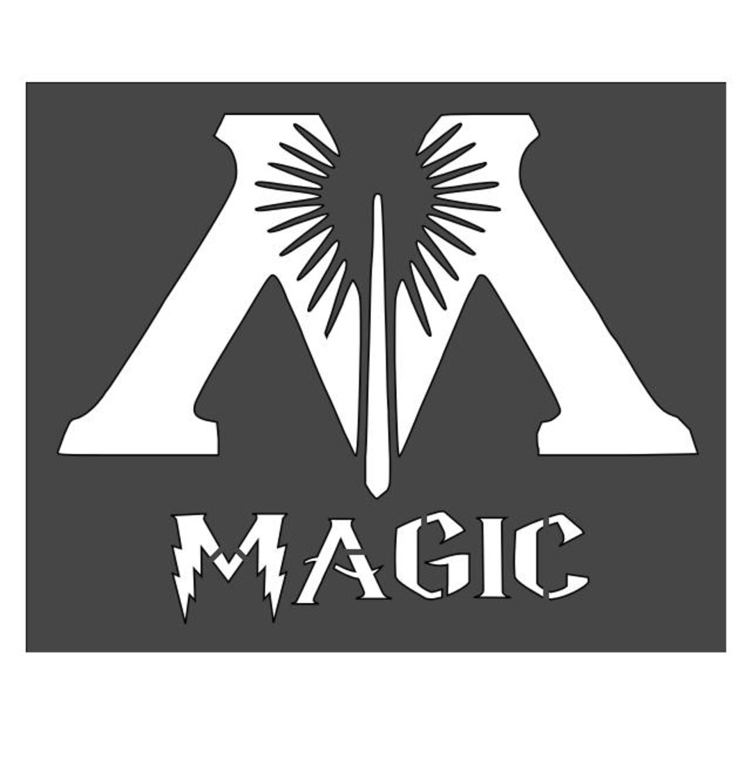 8"x10" Clear Plastic Stencil - Magic Wizard Wand (6mil-sa647) - Etsy