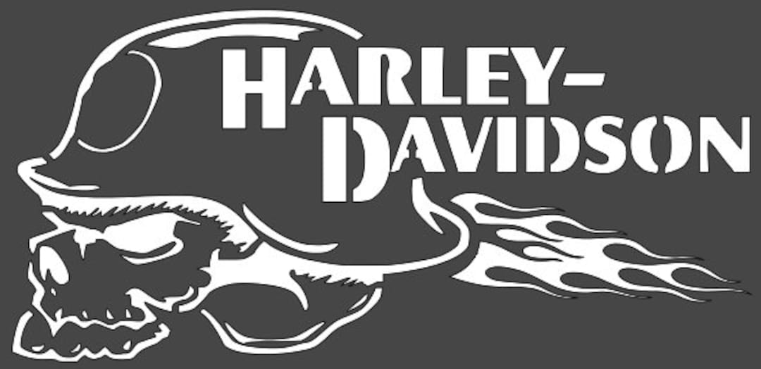 5.5"x10" Clear Plastic Stencil - Motorcycle Harley (6mil-sy234 ...