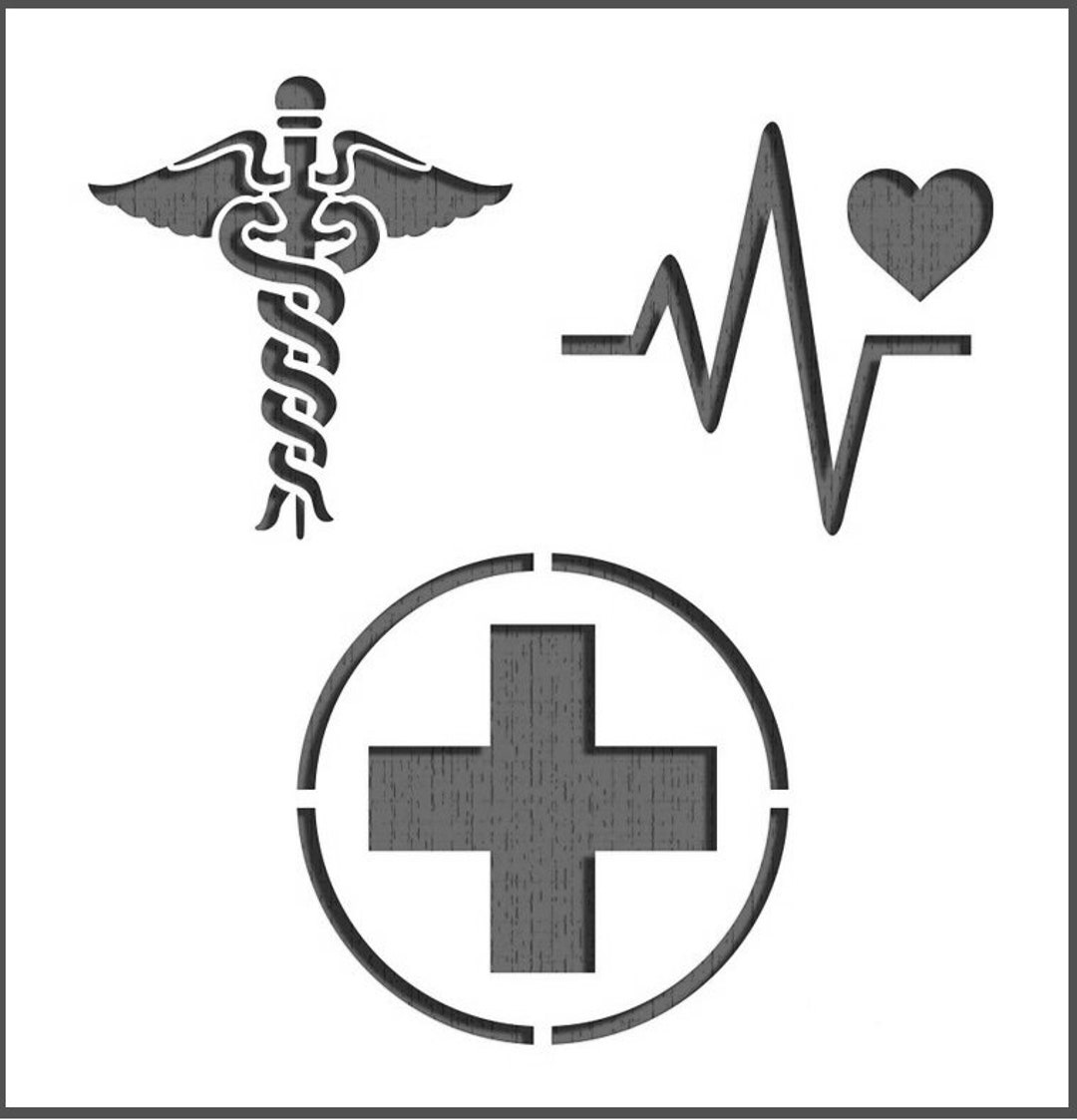 8"x8.5" Clear Plastic Stencil - Medical Nurse (6mil-sn488) - Etsy