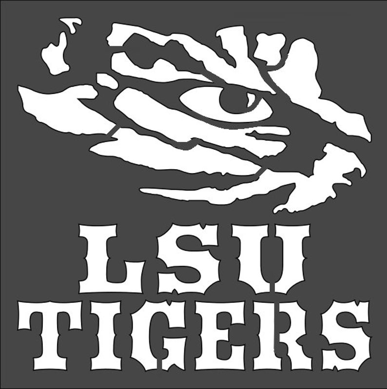 8"x8" Clear Plastic Stencil - LSU Tigers (6mil-sr83) - Etsy