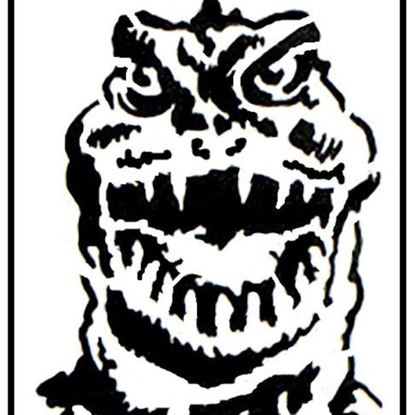 Godzilla Stencil - Etsy