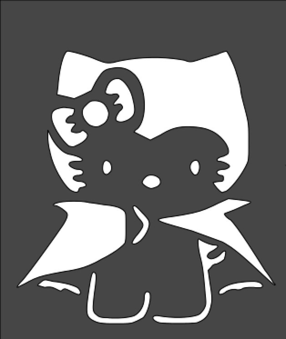 8"x8.5" Clear Plastic Stencil - Kitten (6mil Thick) (SA3) - Etsy