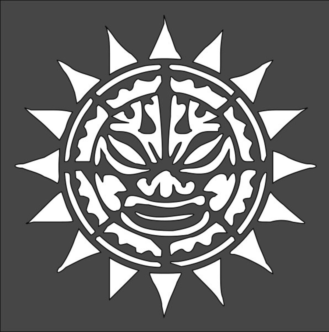 8x8 Clear Plastic Stencil Sun Totem 6mil-sa74 - Etsy
