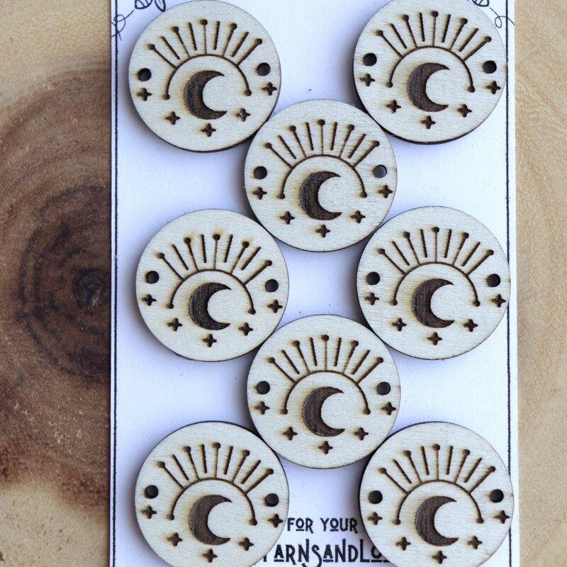 Engraved Wood Button - Etsy