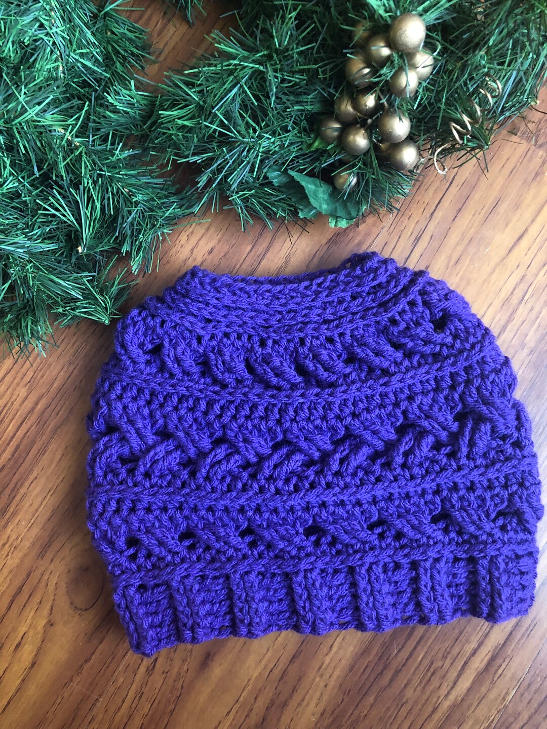 The Sweeney Messy Bun Beanie. Crochet Hat Pattern. Messy Bun Crochet ...