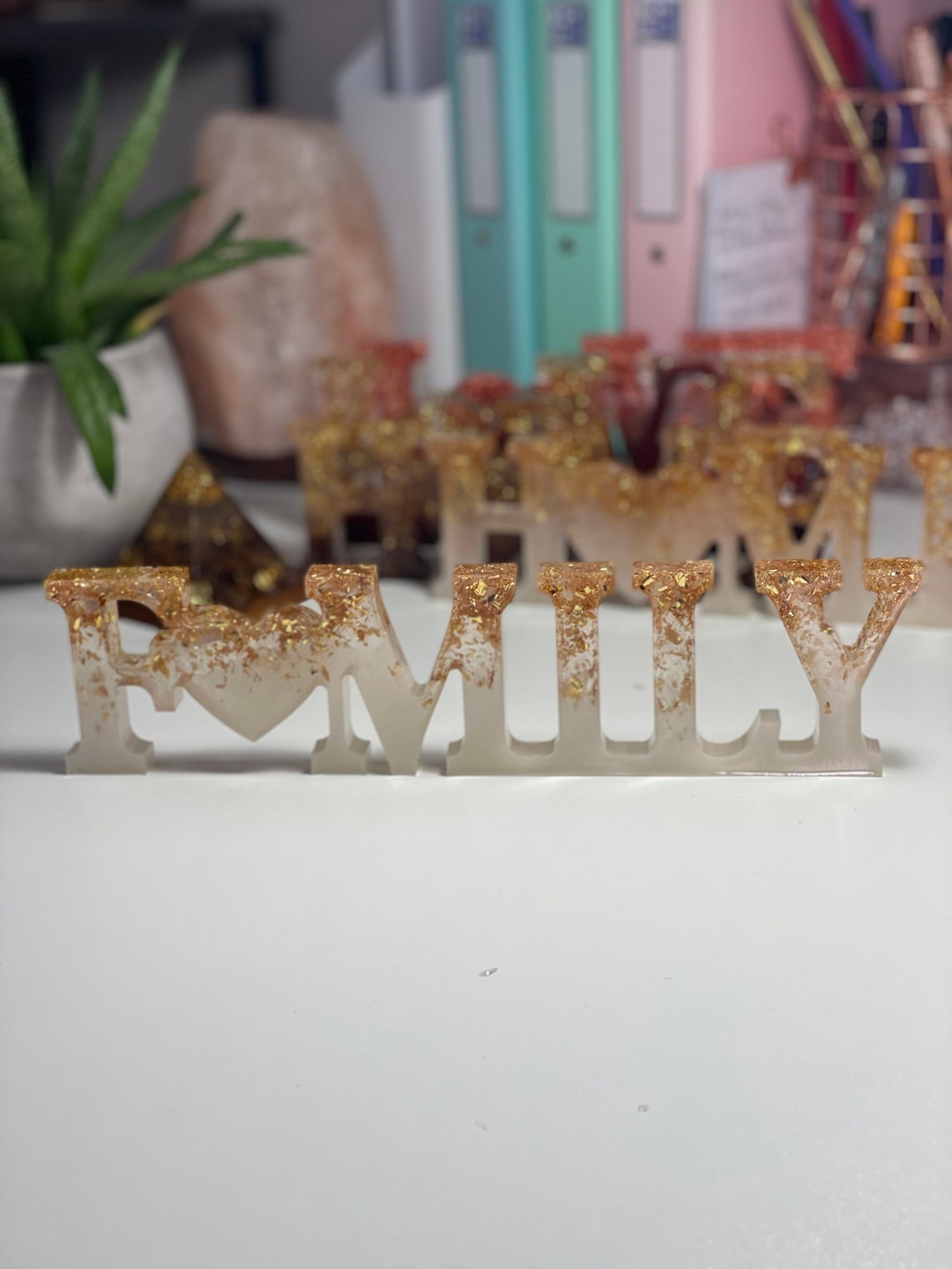 FAMILY Decor Resin Sign FAMILY Sign Freestanding Resin Sign Home Decor ...