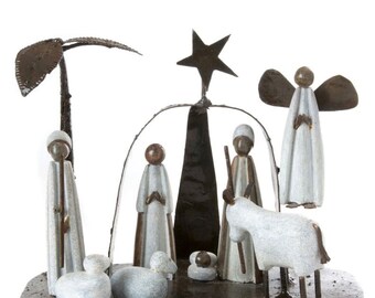Metal Nativity - Etsy