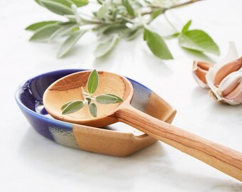 Navy Blue Spoon Rest - Etsy