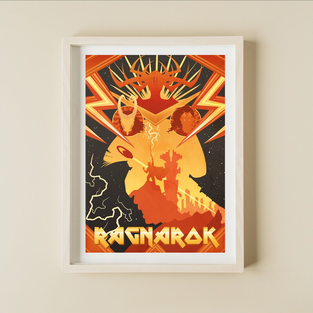 Thor Ragnarok Marvel Illustration by Jungle Cyborg - Etsy