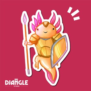 12pcs Dnd Axolotl Sticker Cute Dungeons and Dragons Class - Etsy