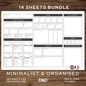 Western Character Sheet Dnd 5e - Etsy UK