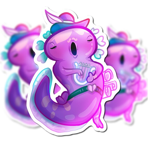 Dnd Axolotl Sticker Cute Dungeons and Dragons Class Sticker. - Etsy