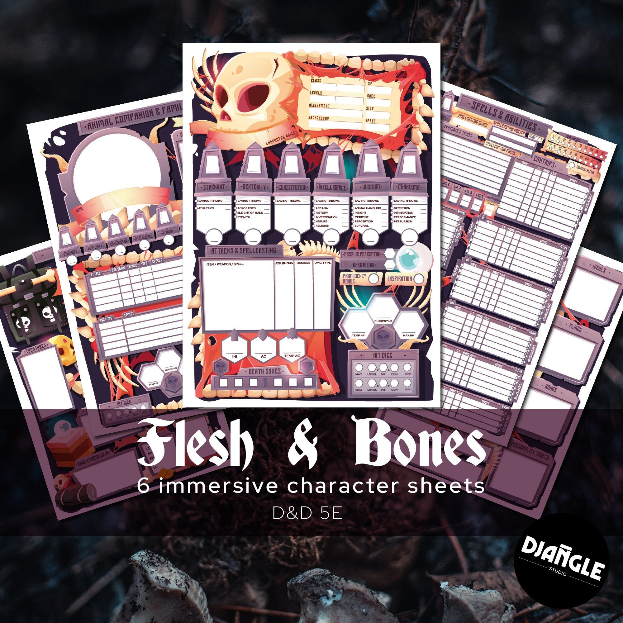 Reusable Dnd Character Sheet - Etsy Canada