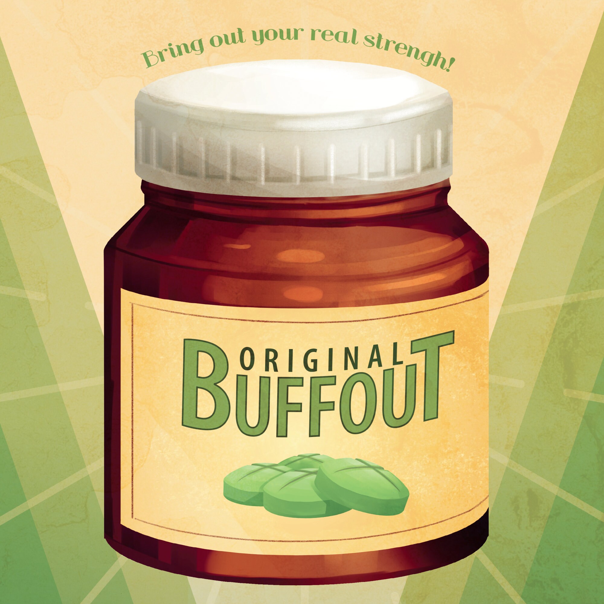 Buffout Fallout Vintage Illustration Pop Culture Print | Etsy UK