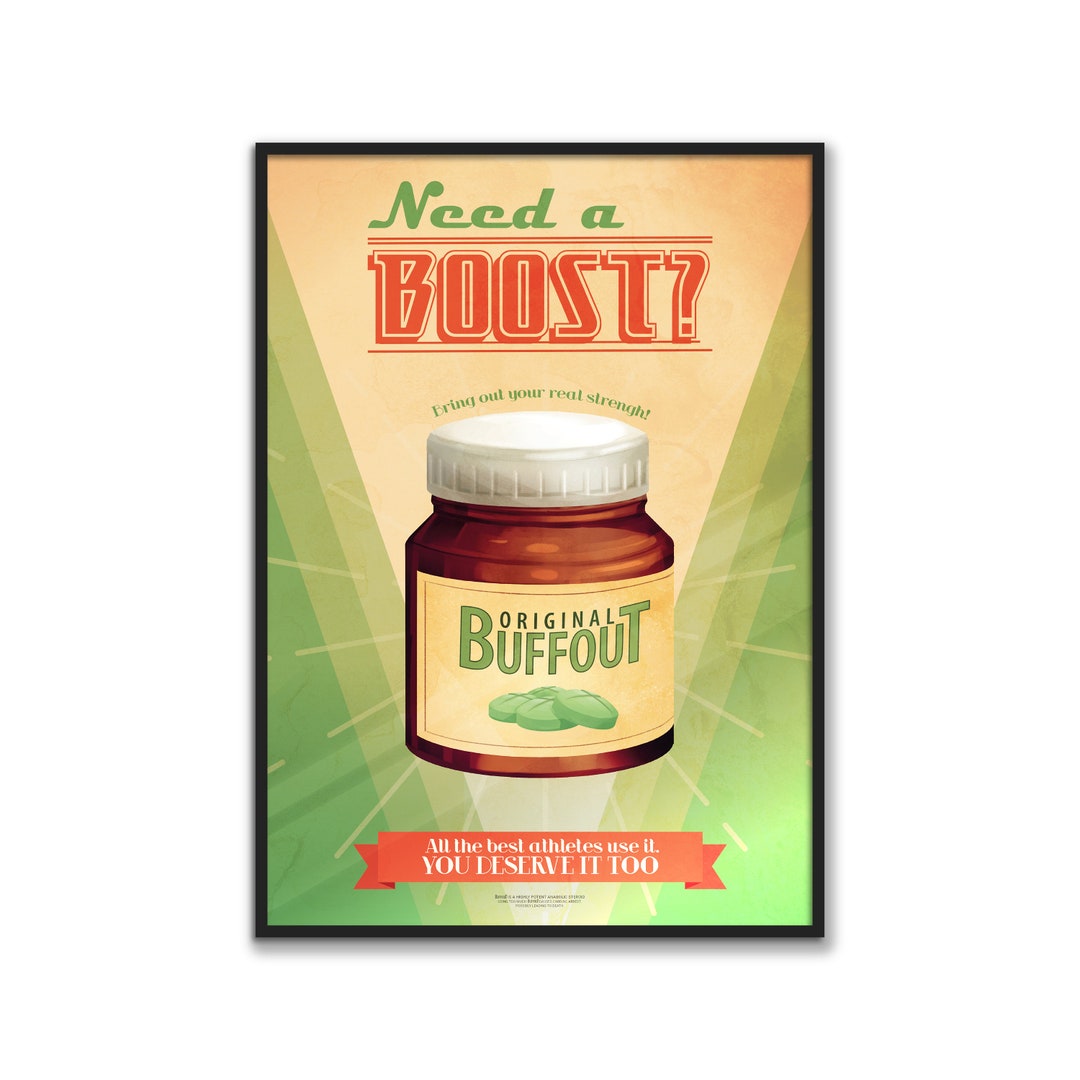 Buffout Fallout Vintage Illustration Pop Culture Print - Etsy UK