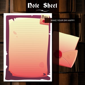 Dnd Character Sheet Pack - the Bookworm Set - Etsy