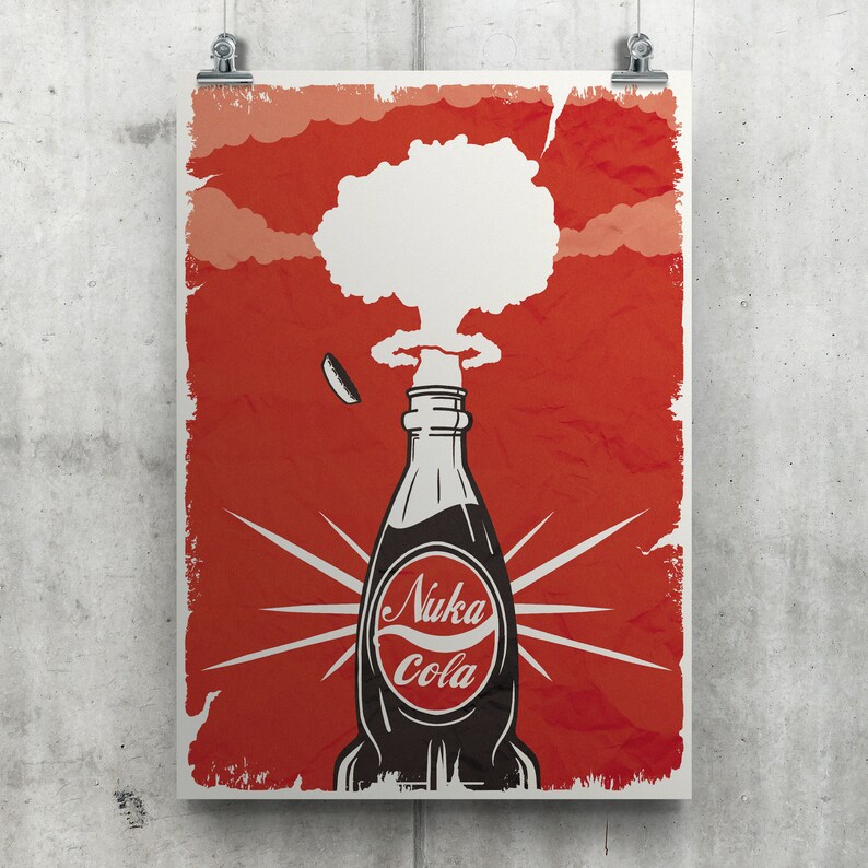 Nuka Cola Ad Fallout Illustration by Jungle Cyborg - Etsy