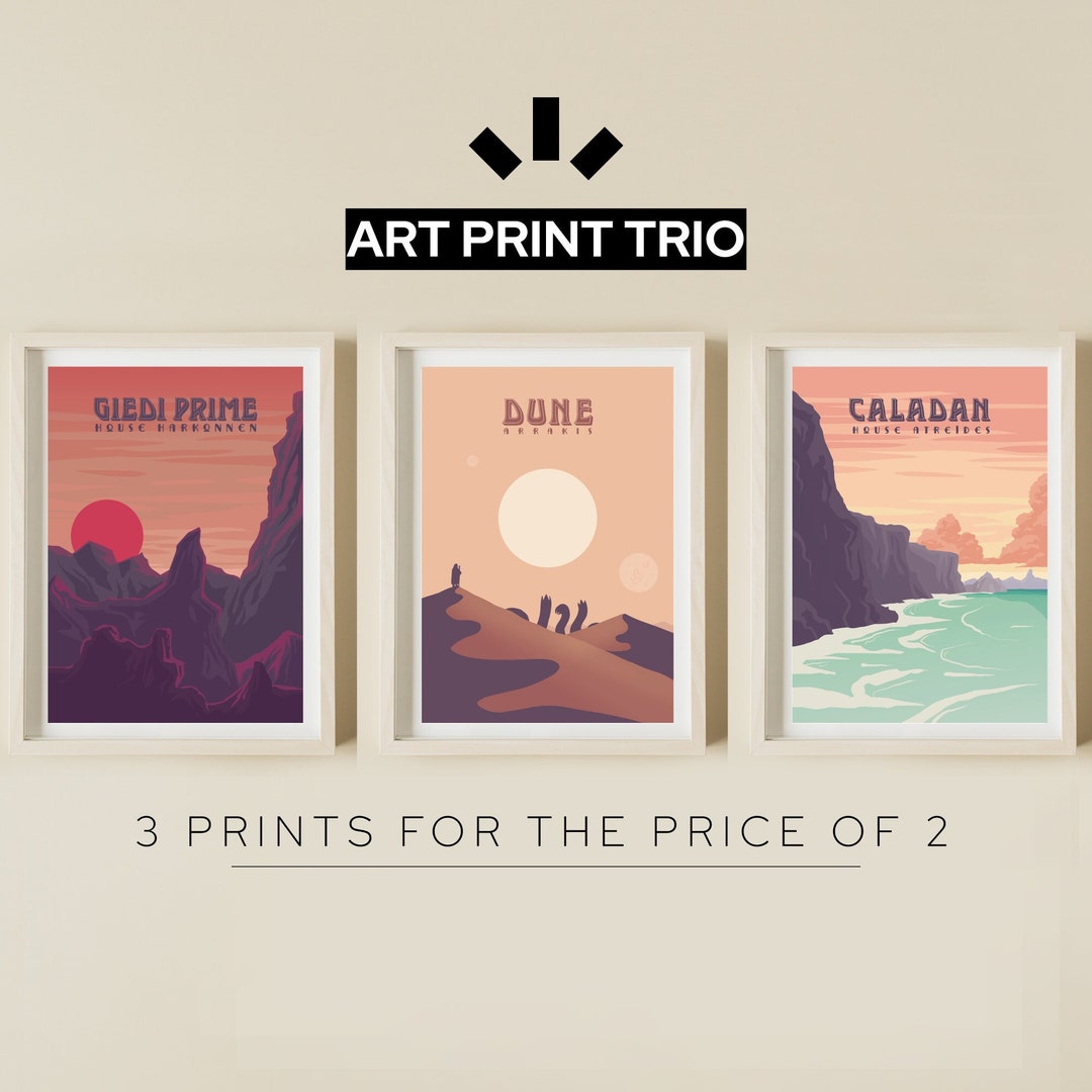 Dune Poster Set 3 Piece Wall Art for the Price of 2 - Etsy