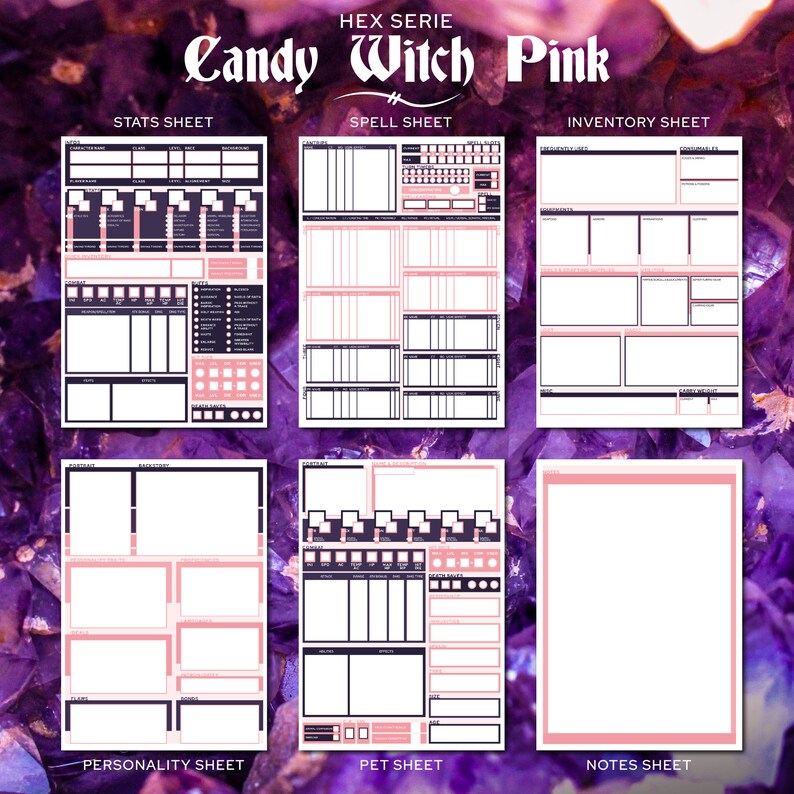 Dnd Character Sheet Pack Practical & Minimalist Bundle. - Etsy