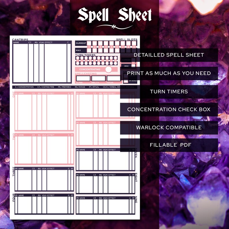 Dnd Character Sheet Pack Practical & Minimalist Bundle. - Etsy