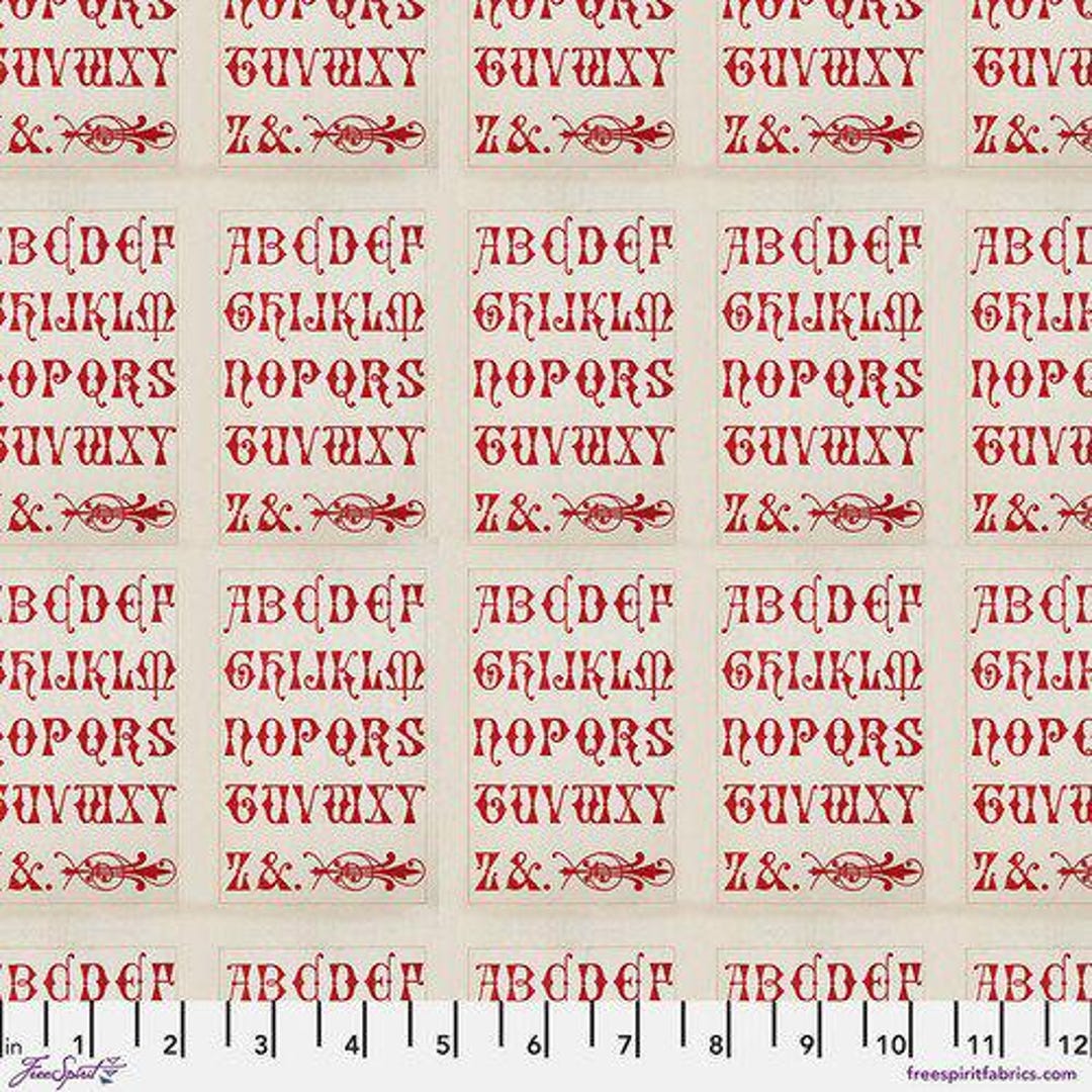 Tim Holtz Palette Red - Red Typography - by Tim Holtz for Freespirit ...