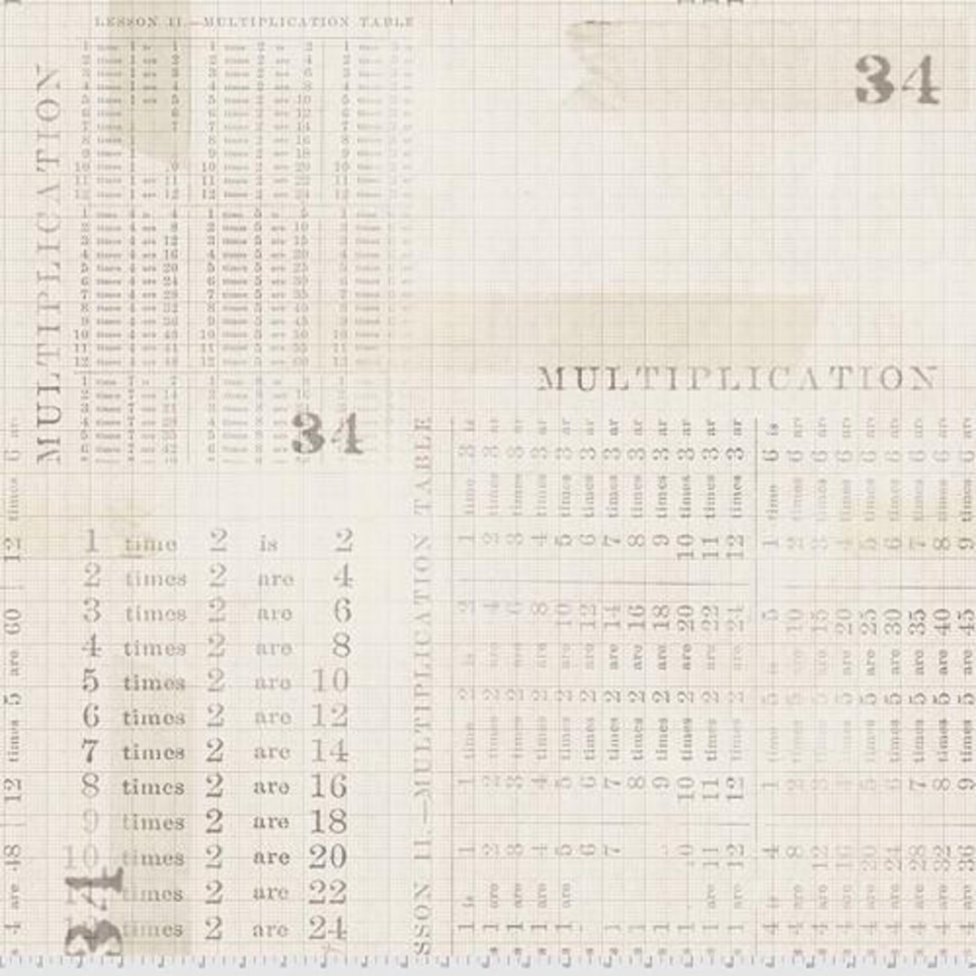 Foundations - Multiplication Table - by Tim Holtz for Freespirit ...