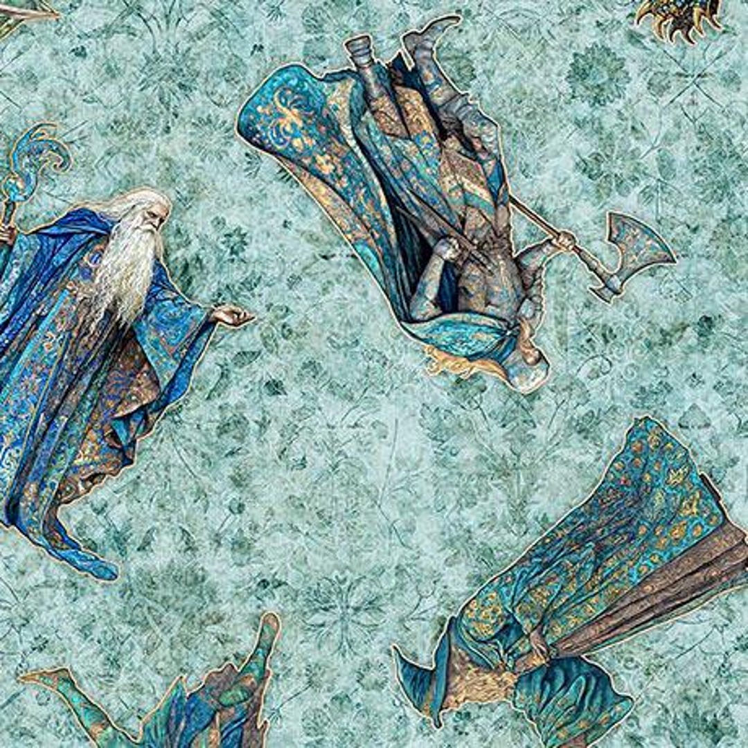 Folklore - Dusty Aqua Character Toss - by Morris Creative Group for QT ...
