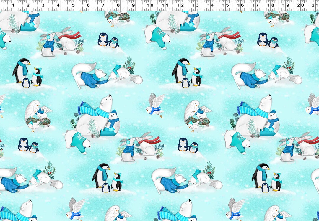 Snow Drift - Light Sky - by Michael Zindell for Clothworks Fabrics ...