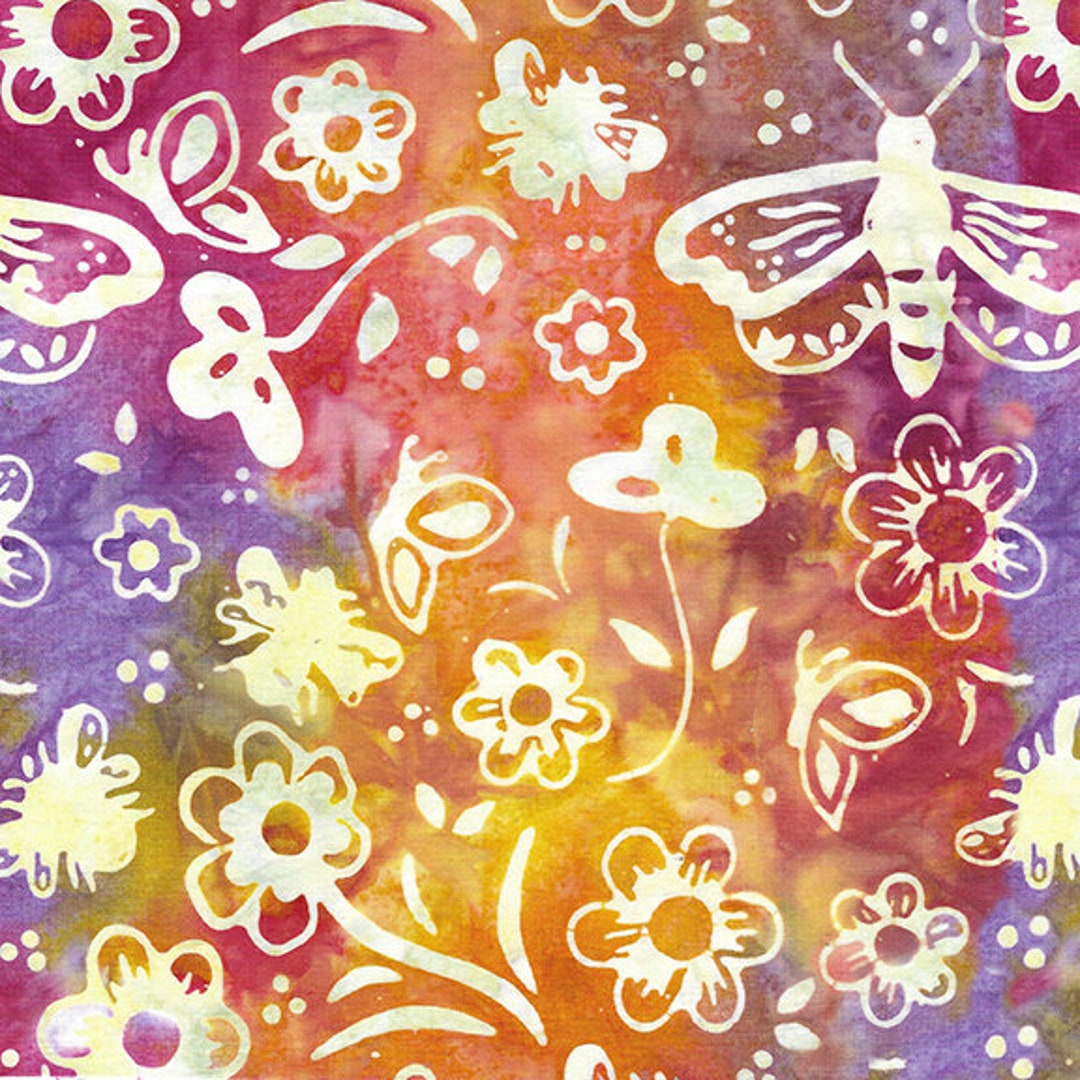 Winged Things - Purple Orange Eden - by Kate Colleran Designs for ...