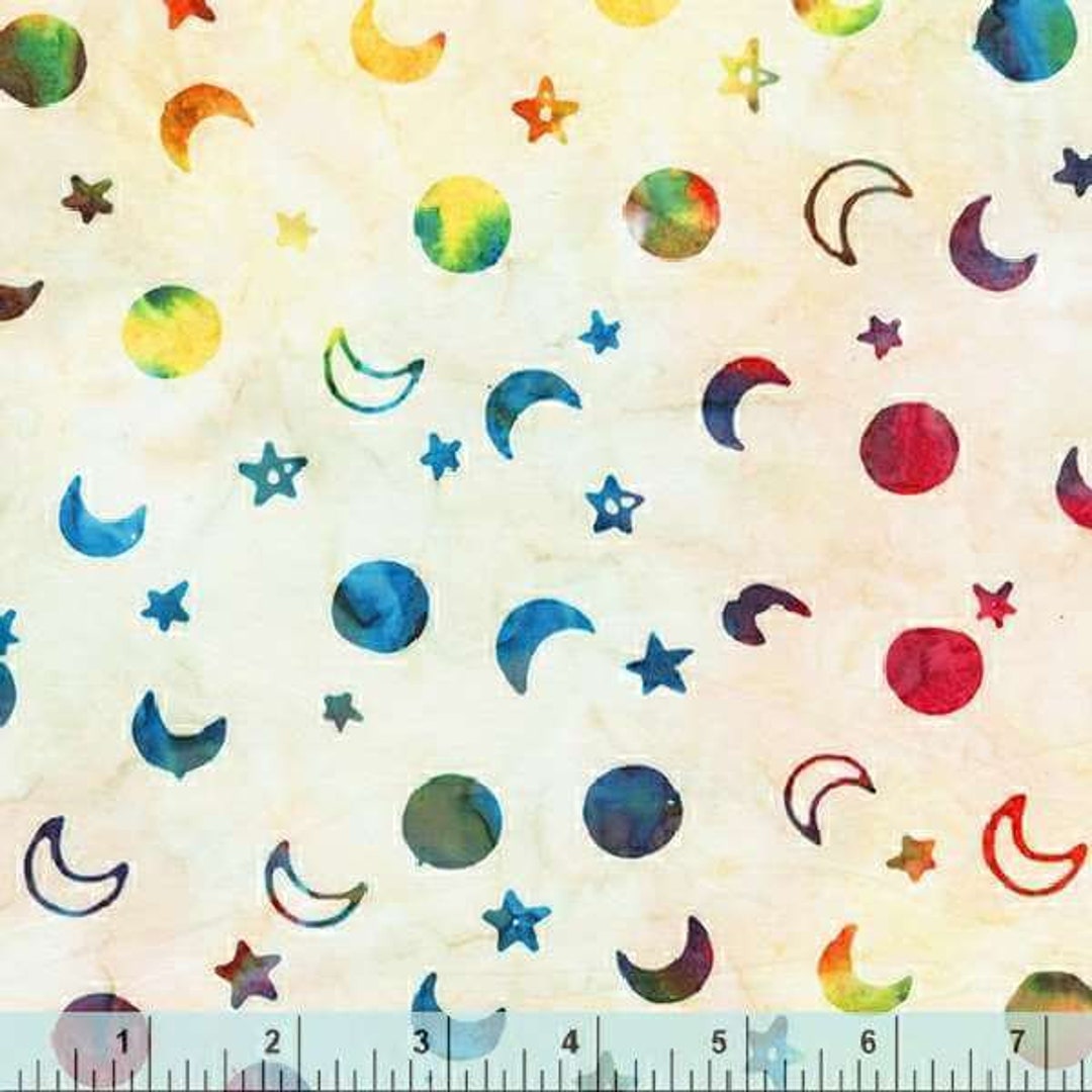 Twinkle Batiks Day Moon Phases by Anthology for Windham Fabrics Sold by ...