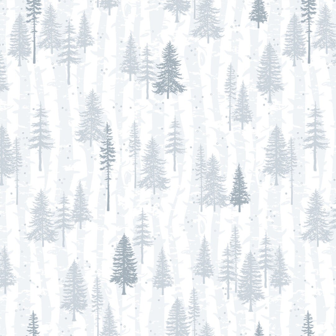 Scandinavian Winter Light Gray Boreal Forest by Mckay Manor Musers for ...
