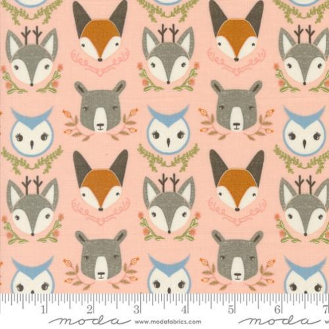 Woodland Wonder - Blush Animals - by Gingiber for Moda Fabrics - Sold ...