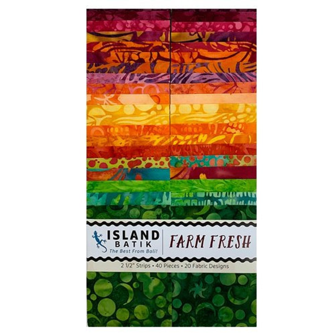 Island Batik Farm Fresh 2.5 Strips 40pc/bundle in Stock and Ships Today ...