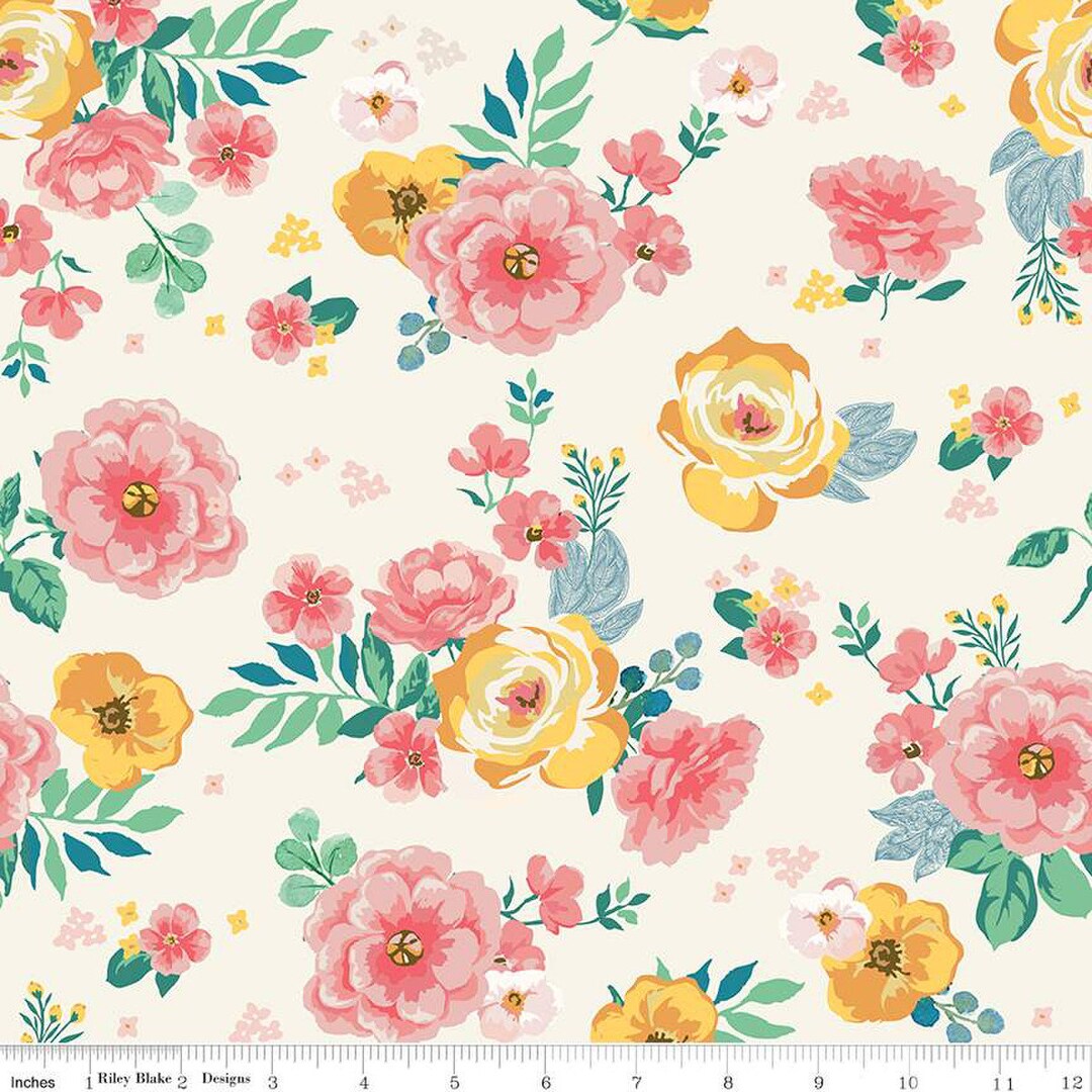 Spring Gardens Cream by My Mind's Eye for Riley Blake - Etsy