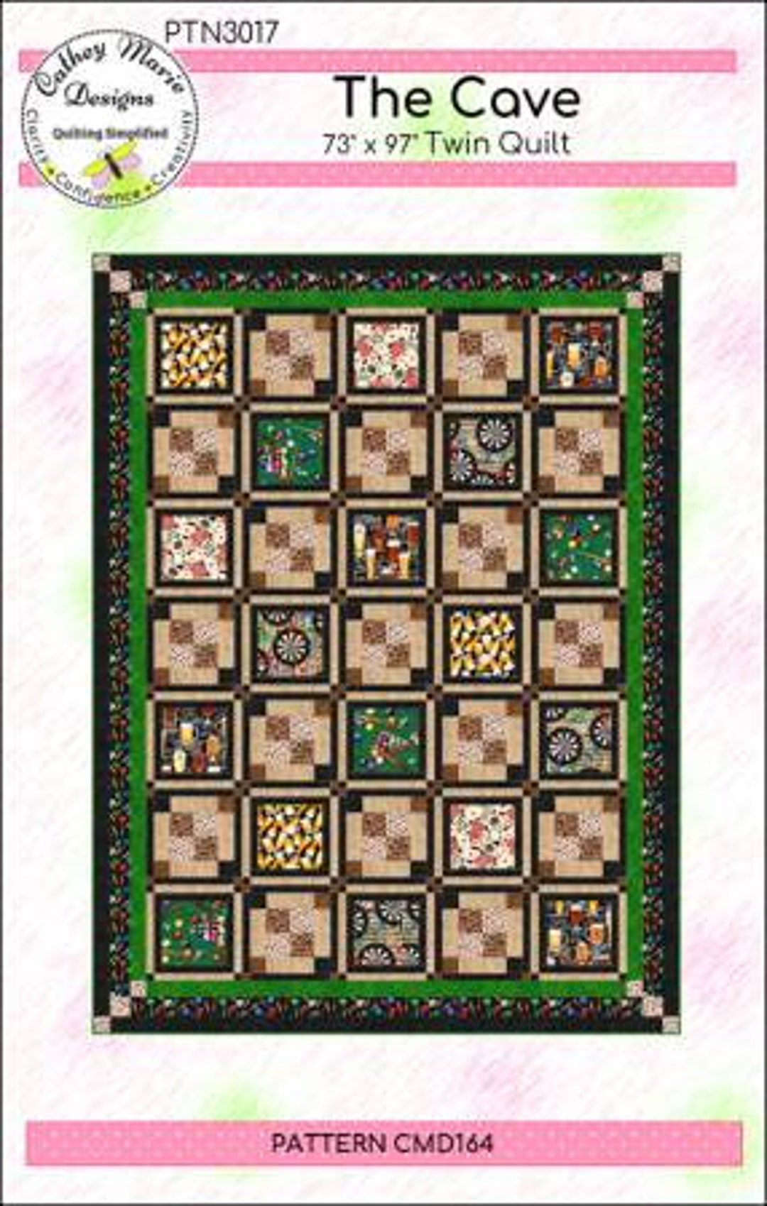 The Cave 73 X 97 Twin Quilt Kit by Deborah Edwards for Northcott ...