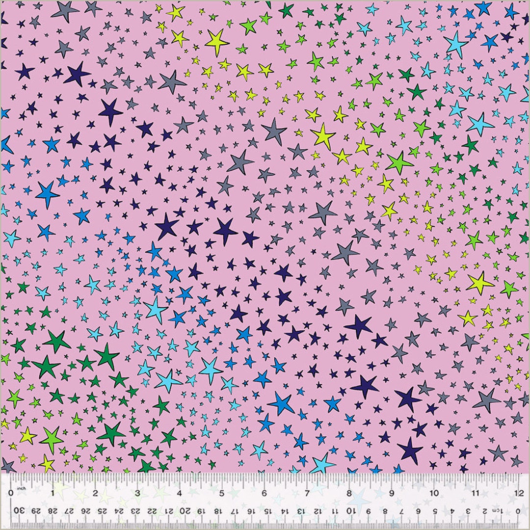 Pen Pals - Aurora Stardust - by Heather Givans for Windham Fabrics - Sold by the Continuous Yard ...
