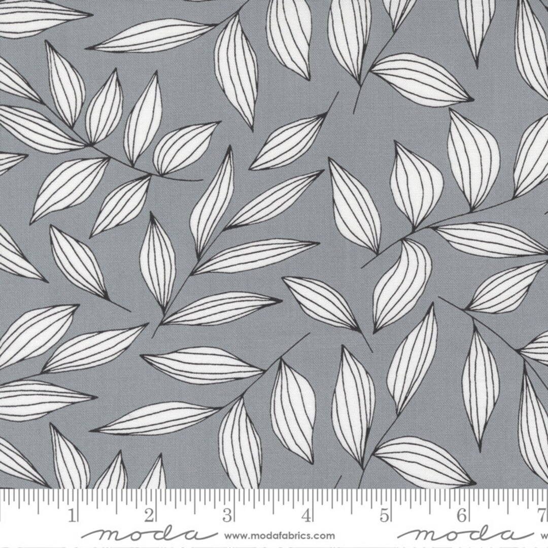 Create Leaves Blender, Steel by Alli K Design for Moda Fabrics Sold by ...