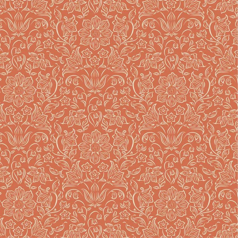 Songbird - Coral Lila - by Tone Finnanger for Tilda - Sold by the ...