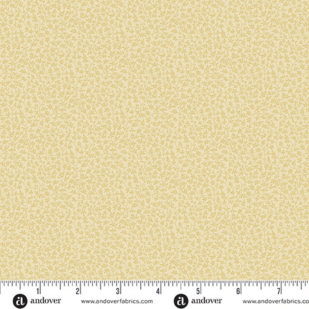 Gathering - Cream Sprigs - by Andover Fabrics - Sold by the Continuous ...