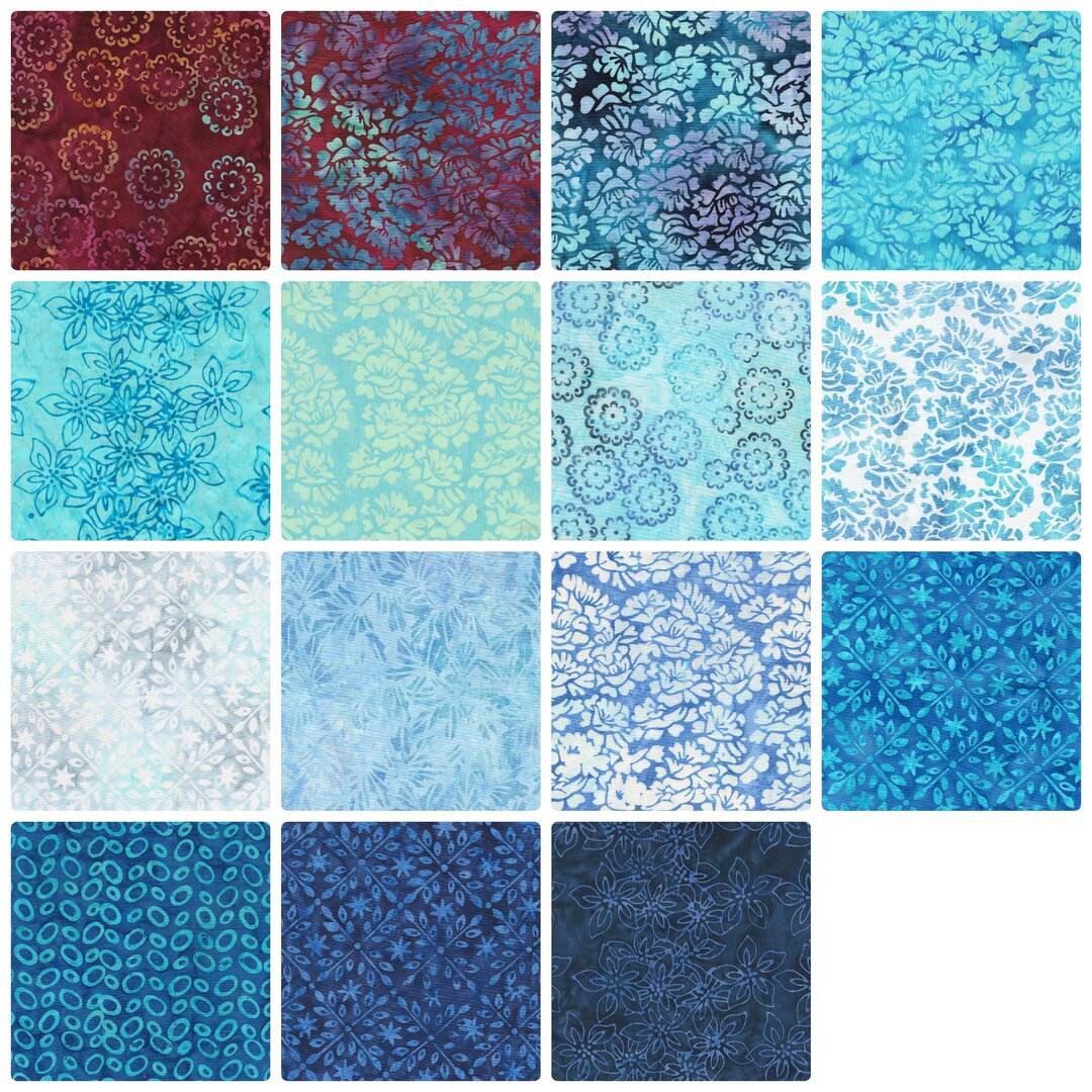 Beach Day - Fat Quarter 15pc/bundle - by Jacqueline De Jonge for ...
