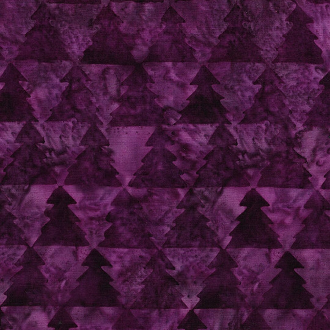 Plum Pudding Vino Triangle Trees by Island Batiks Sold by the Yard and ...