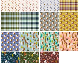 Yeti Fabric Fall Yeti by Jadegordon Yeti Woodland Monster Kawaii Kids ...