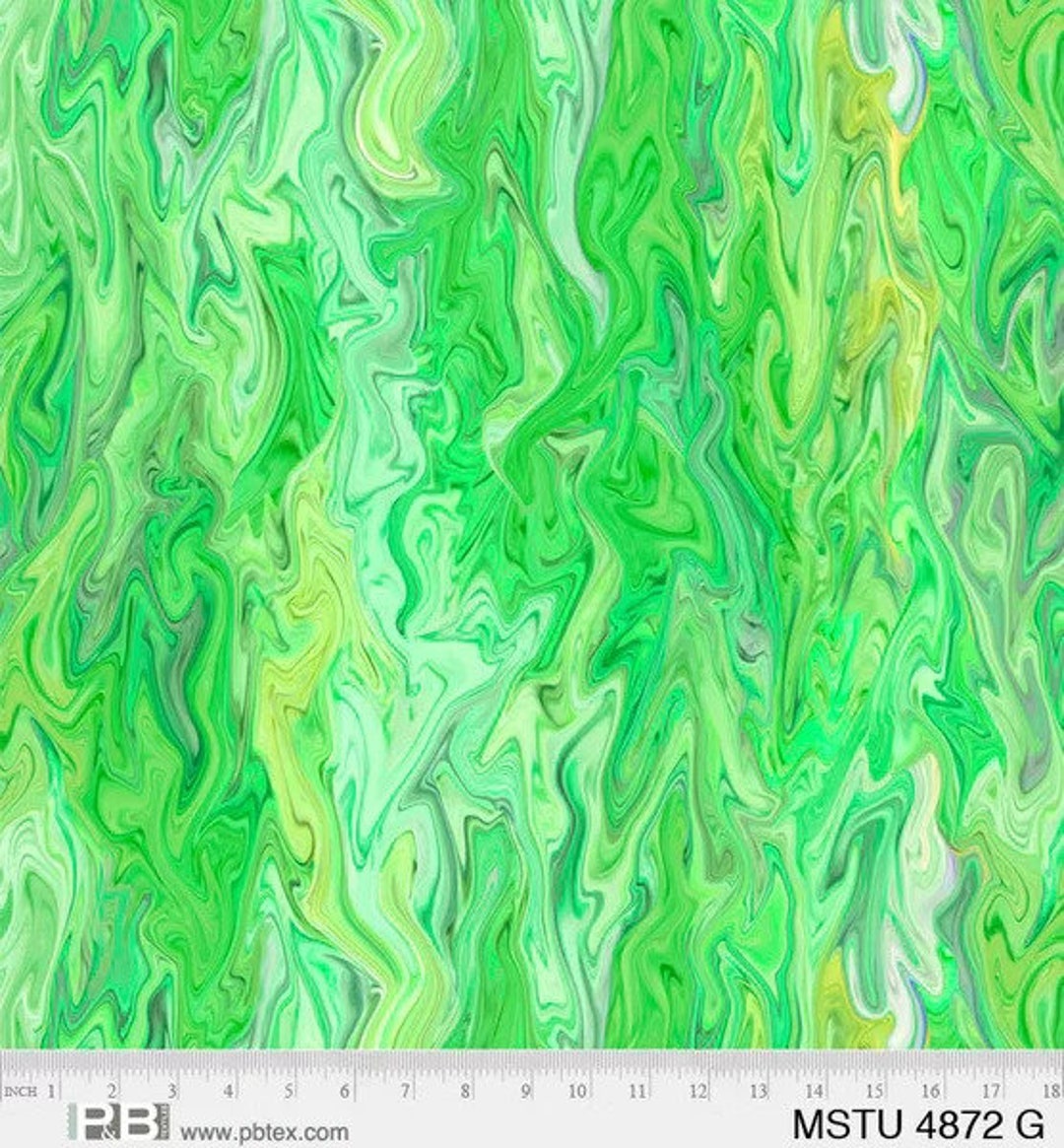 Marble Studio - Lime Green Marble - by Teresa Ascone for P&B Textiles ...