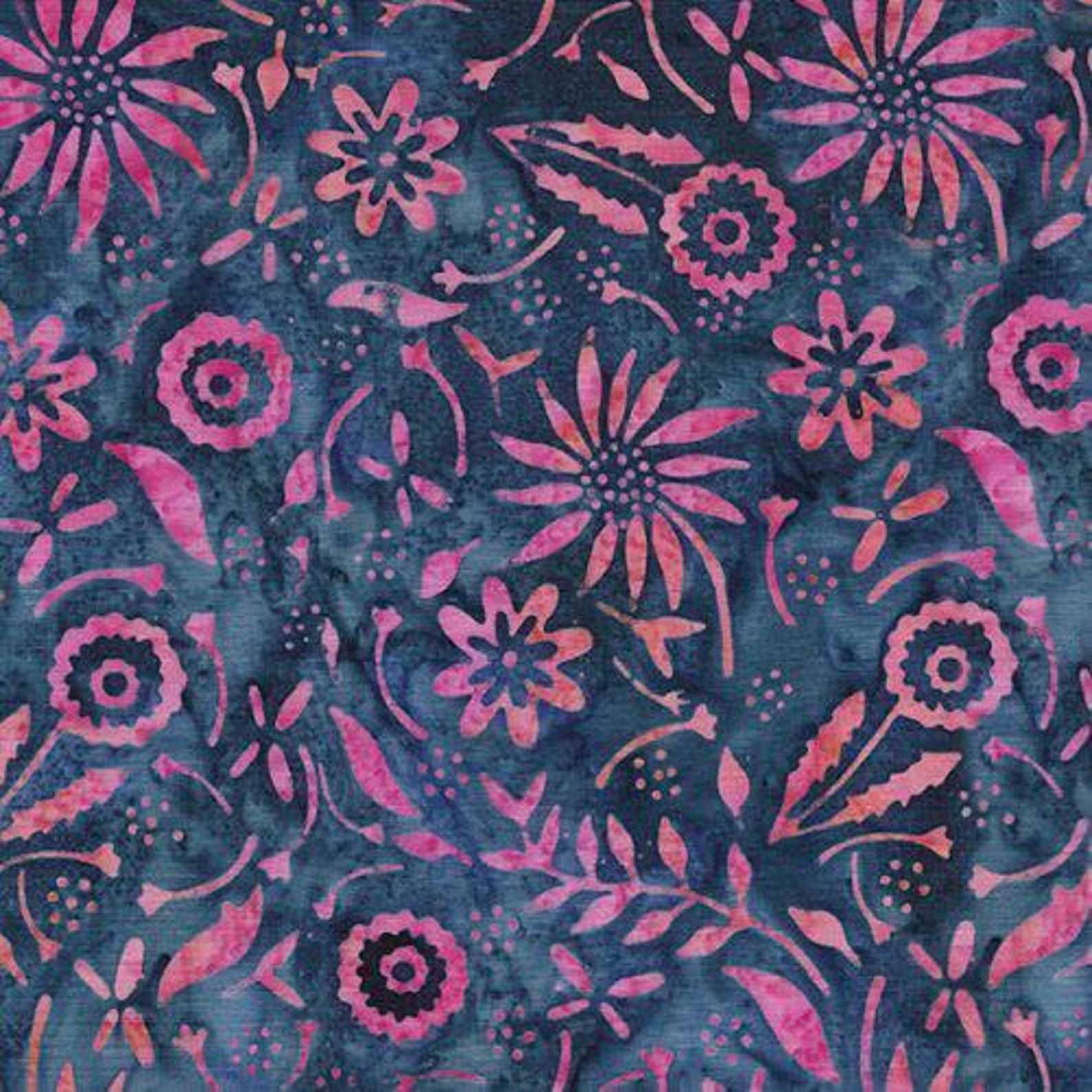 Just Dandy - Blue Marine Flutter Flowers - by Kate Colleran Designs for ...