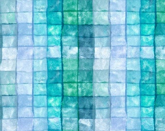 Blue Pixels Fabric Pixel Party / Blue by Willowlanetextiles Geeky Nerdy ...