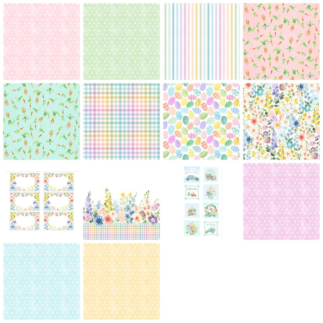 Spring Has Sprung Fat Quarter 14pc/bundle by Heatherlee Chan for ...