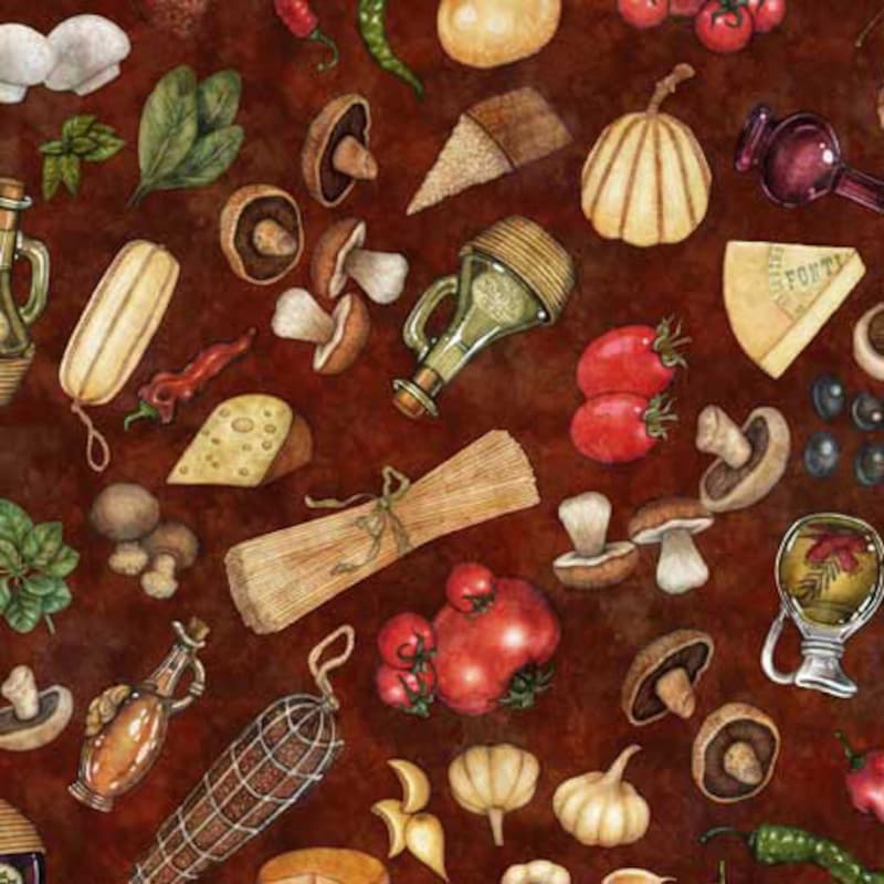 Food Theme Fabric - Etsy