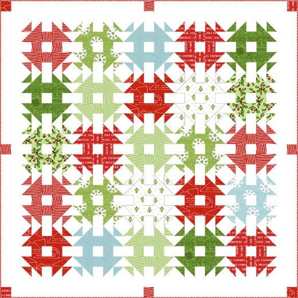 J Wecker Frisch Christmas Quilt Kit - Etsy